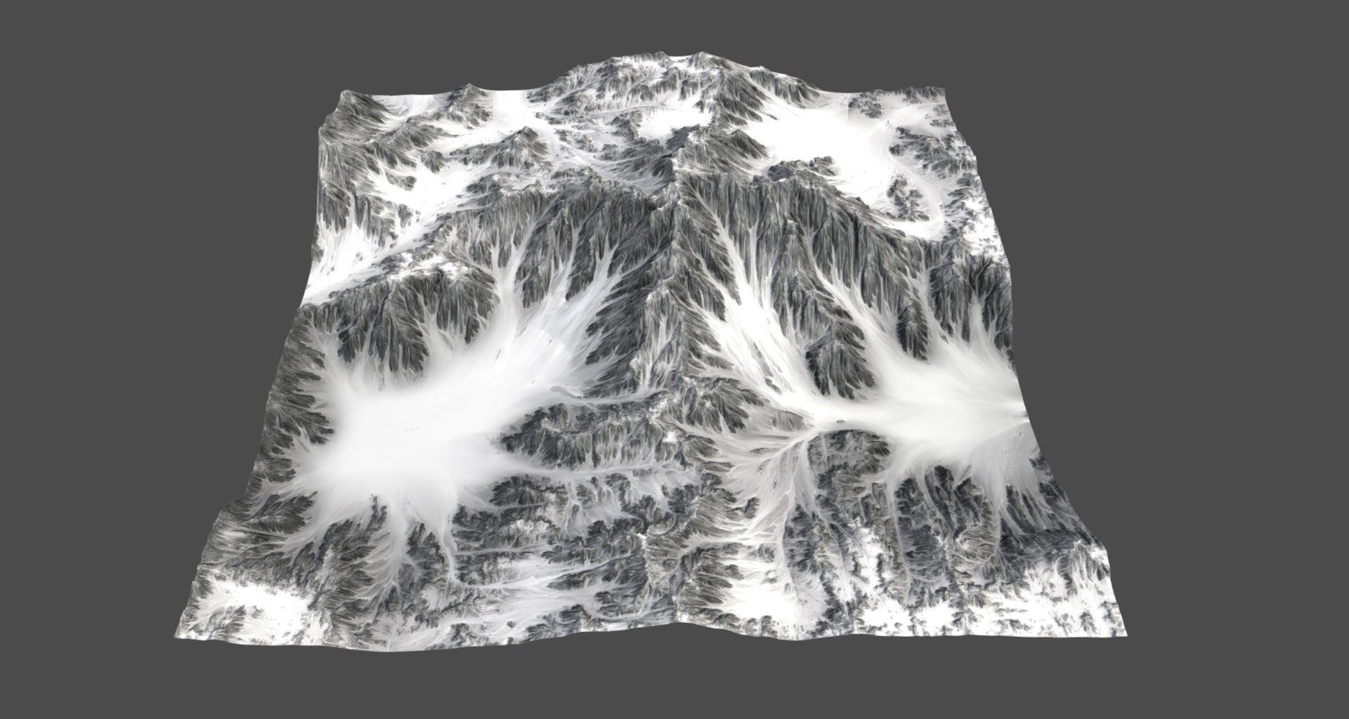 3D Snow Terrain Model - TurboSquid 1302473