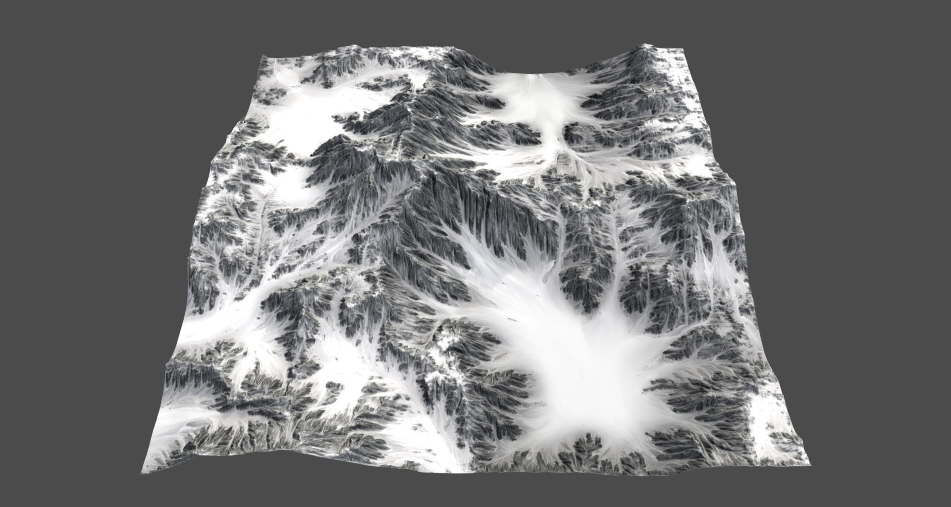 3D Snow Terrain Model - TurboSquid 1302473