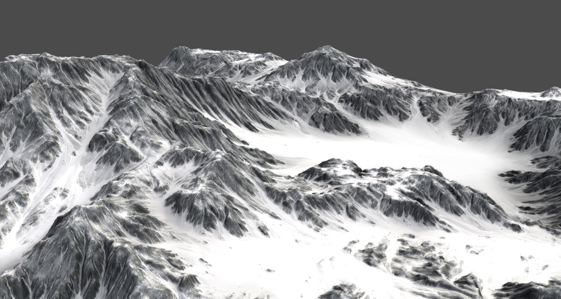 3D Snow Terrain Model - TurboSquid 1302473