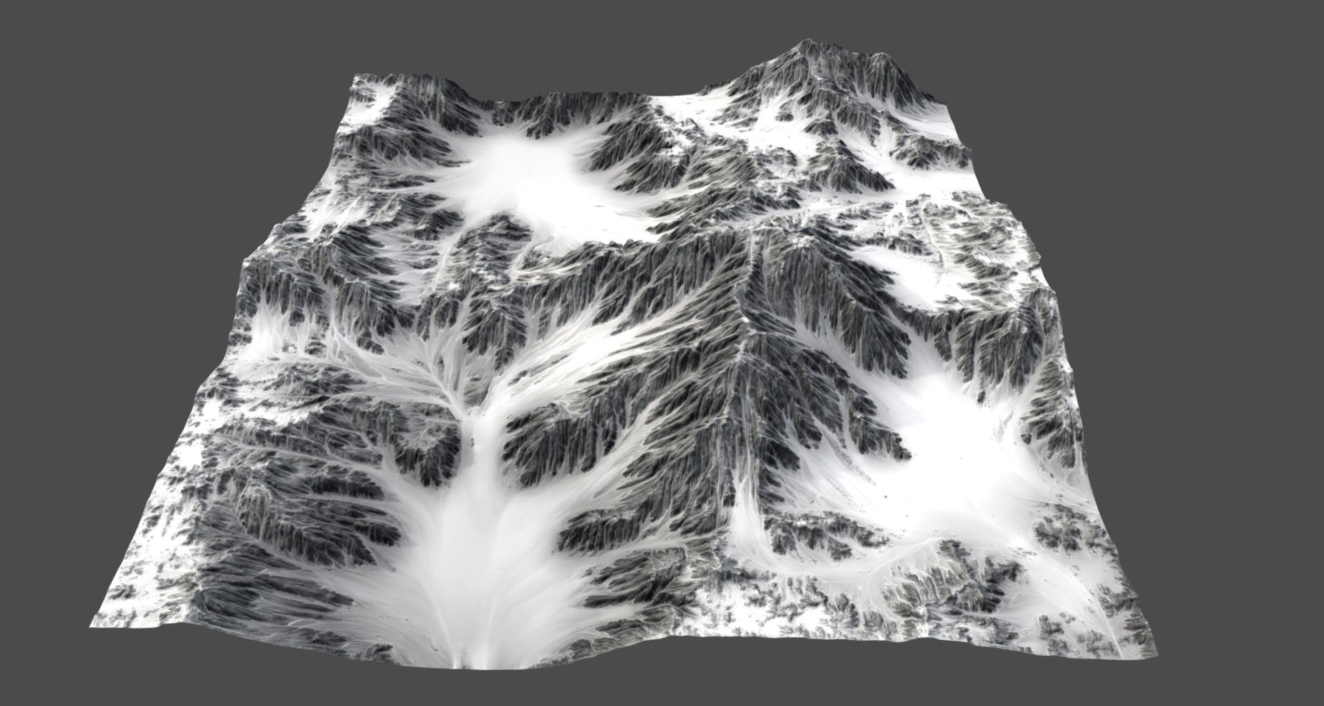 3D Snow Terrain Model - TurboSquid 1302473