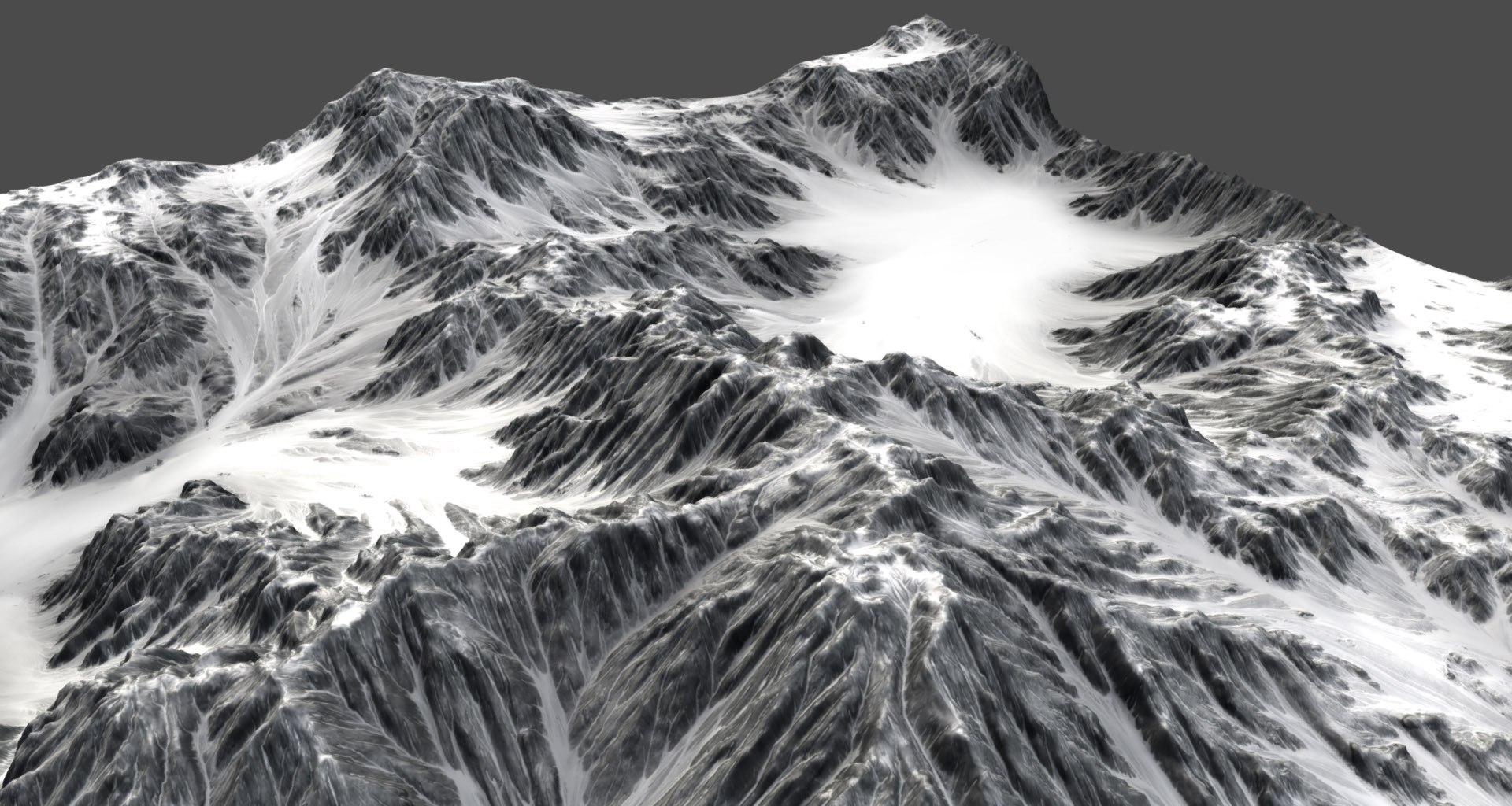 3D Snow Terrain Model - TurboSquid 1302473