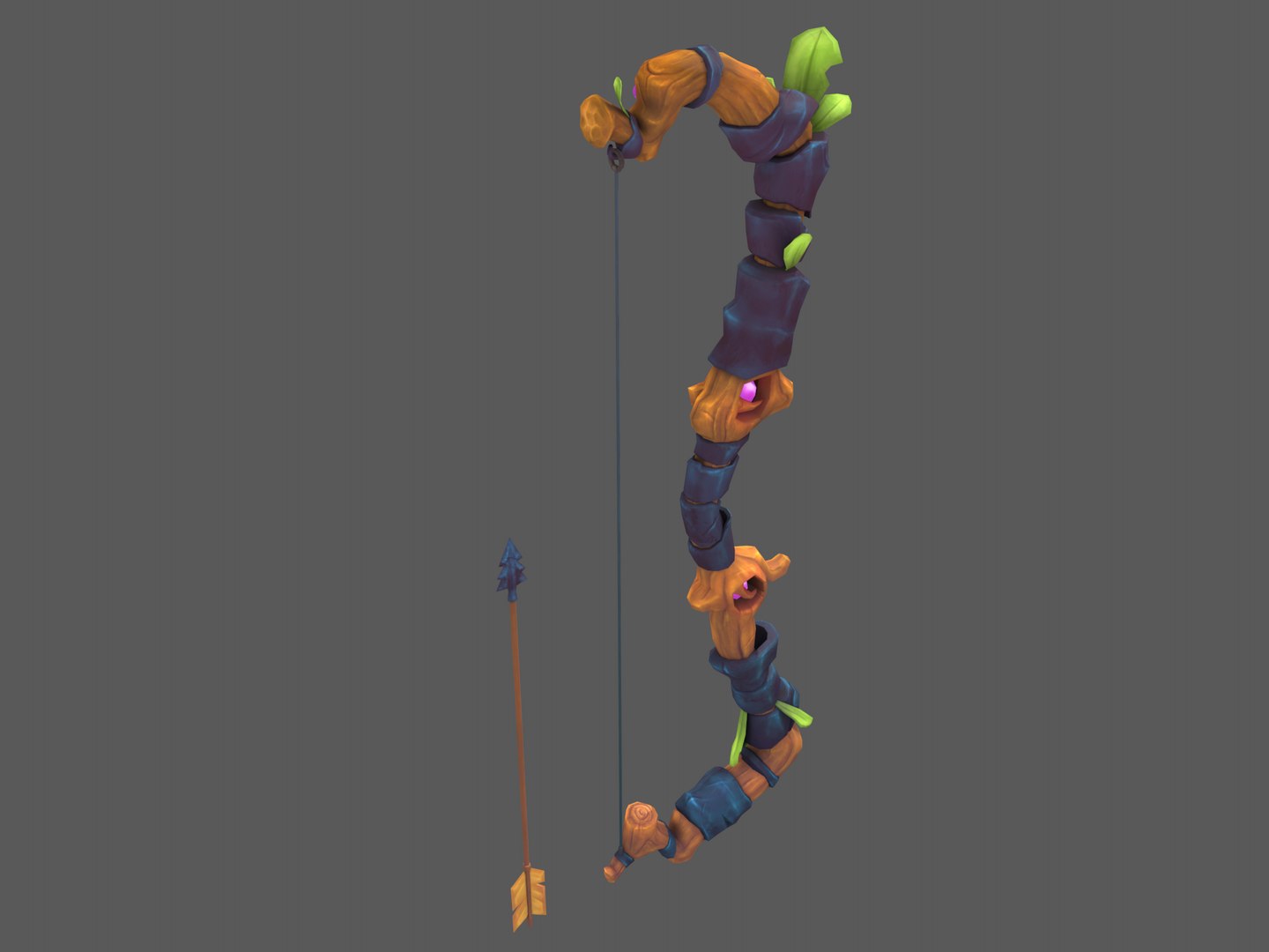 3D Stylized Bow Arrow - TurboSquid 1561199