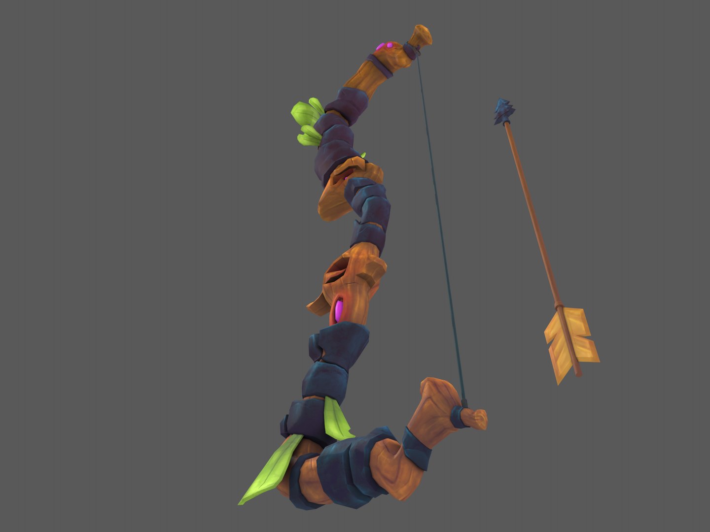 3D Stylized Bow Arrow - TurboSquid 1561199
