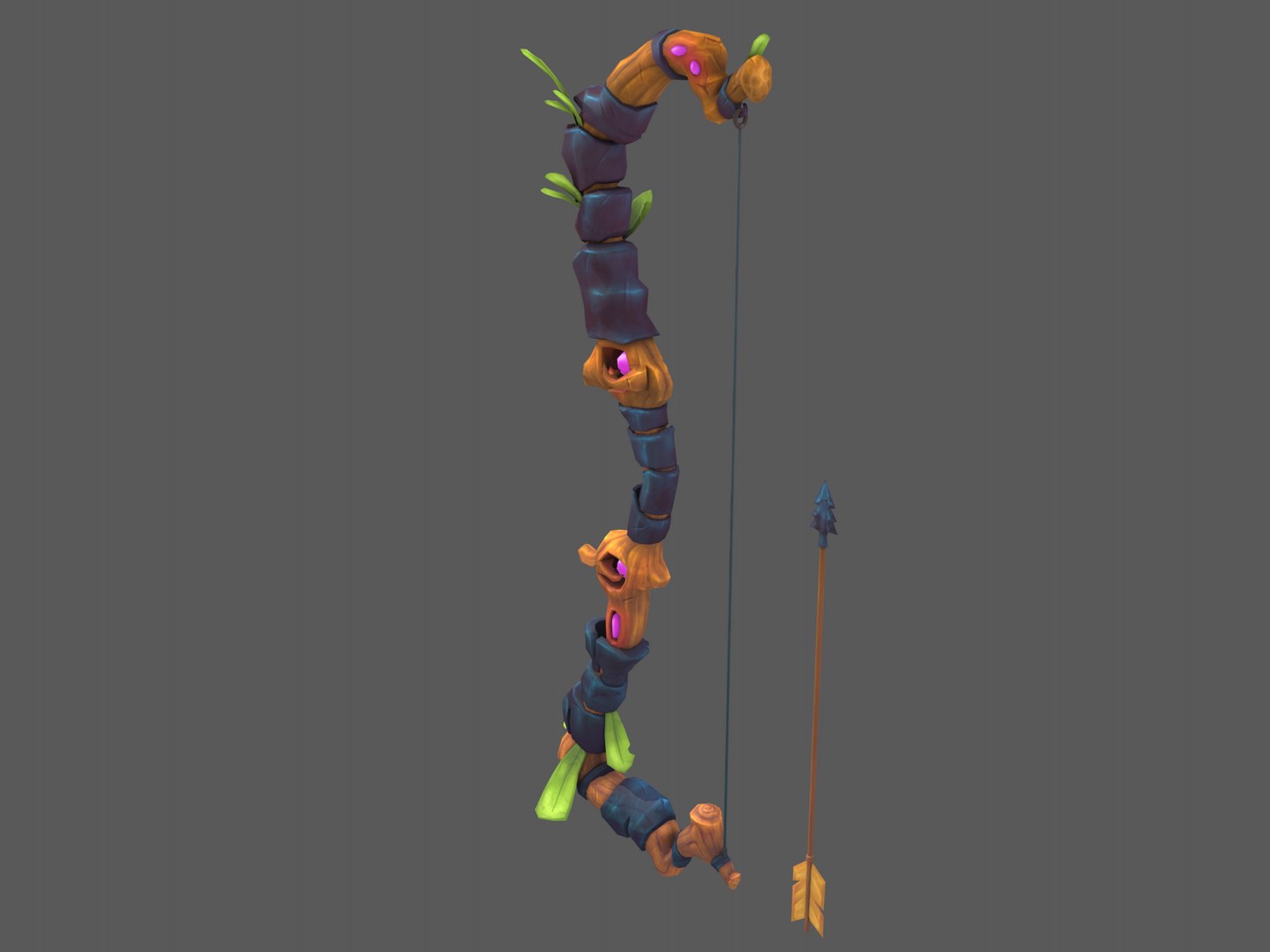 3D Stylized Bow Arrow - TurboSquid 1561199