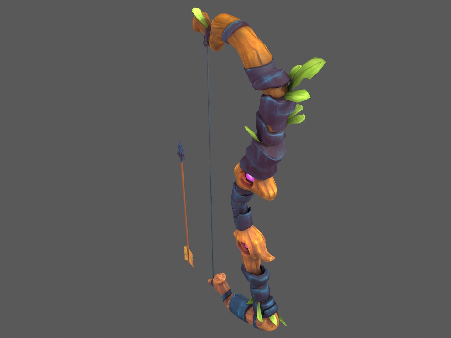 3D Stylized Bow Arrow - TurboSquid 1561199
