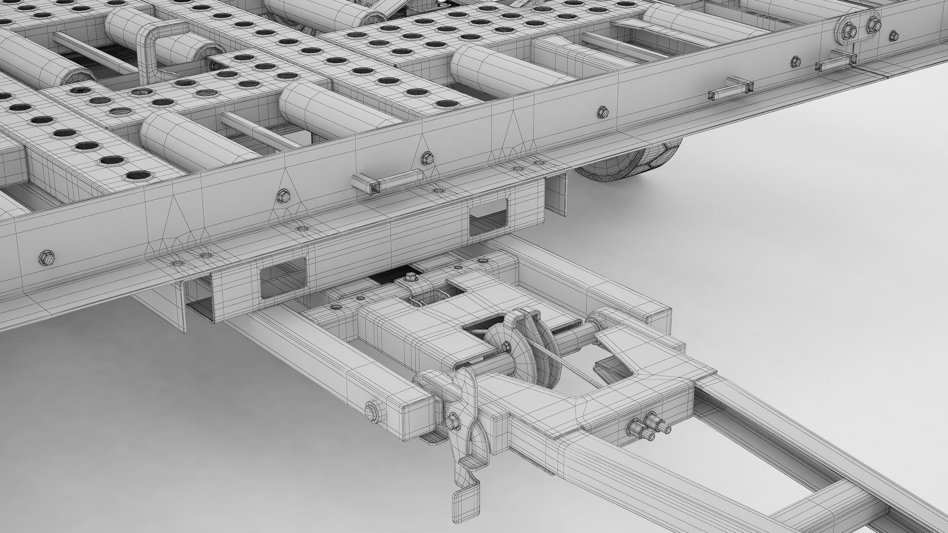 Airport Container Trailer 02 3D Model - TurboSquid 2358715