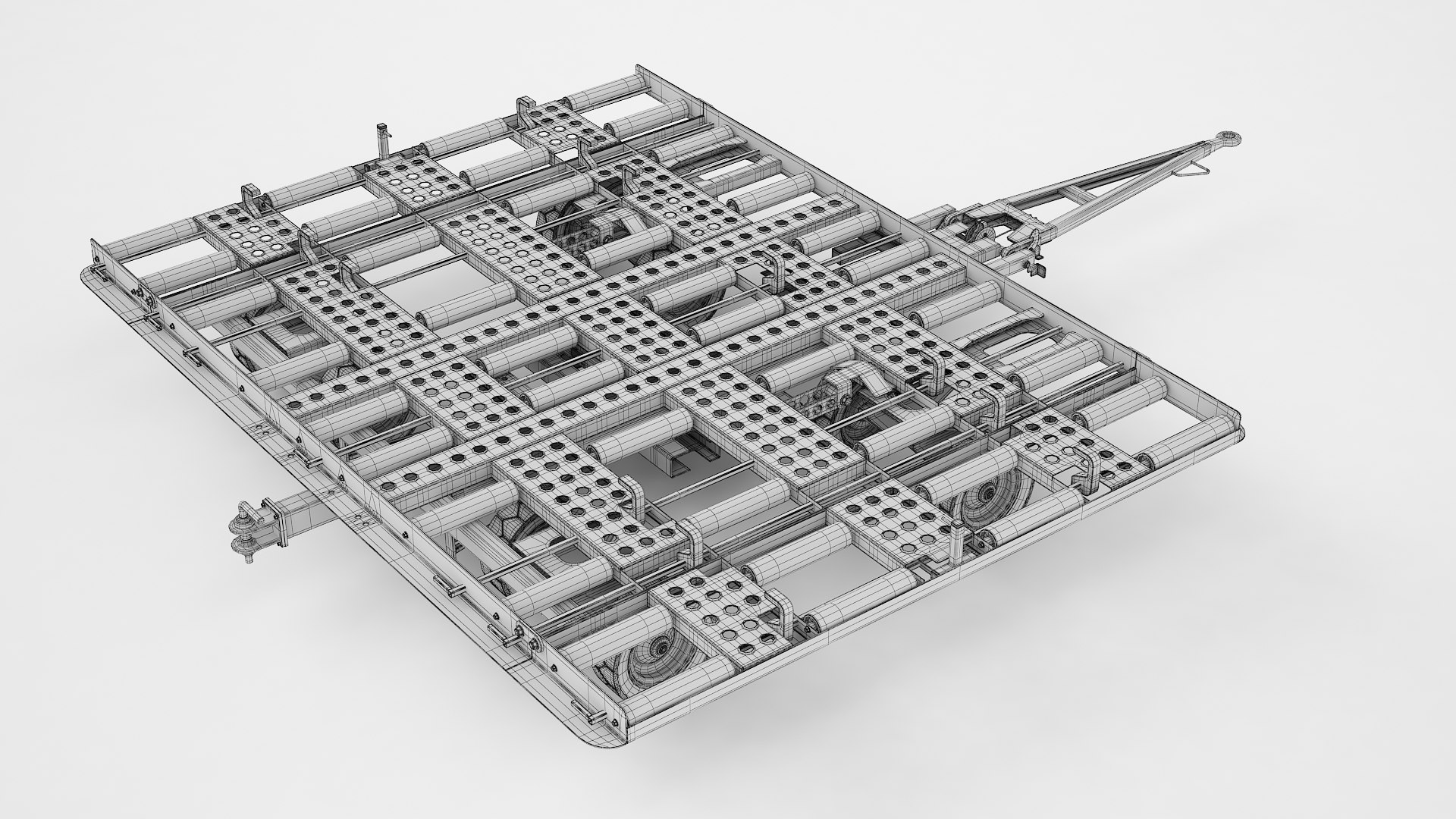 Airport Container Trailer 02 3D Model - TurboSquid 2358715