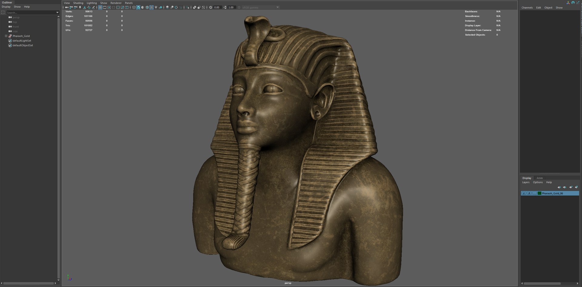 3D Pharaoh 05 - TurboSquid 2013137
