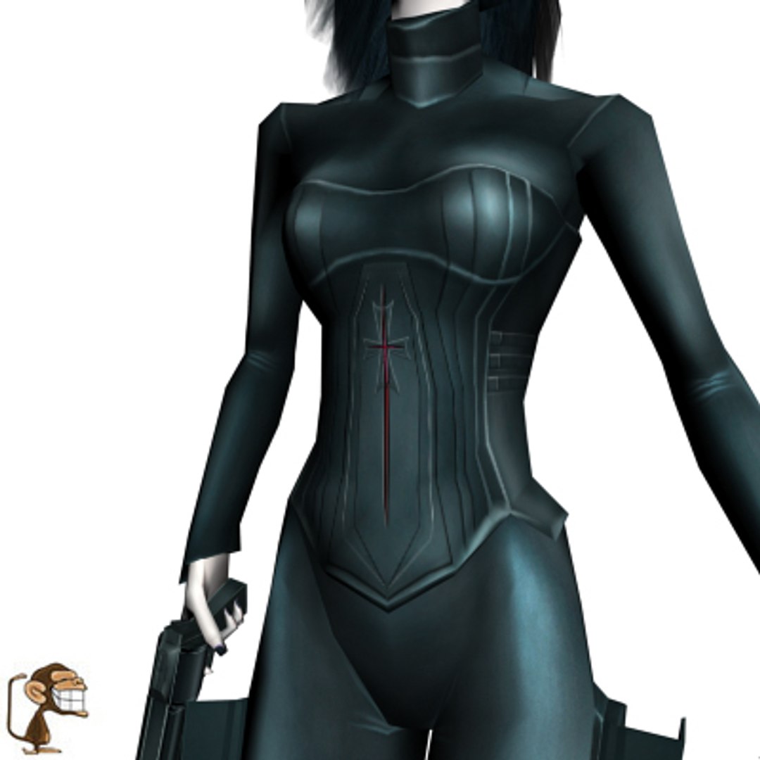 3d Model Ready Female Vampire Assassin