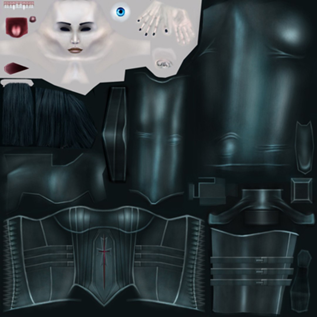 3d Model Ready Female Vampire Assassin