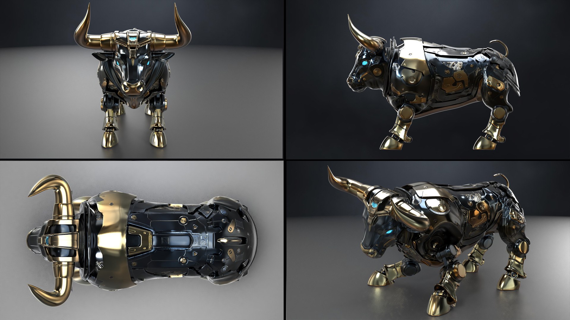 Robot Bull 3D Model - TurboSquid 2520923