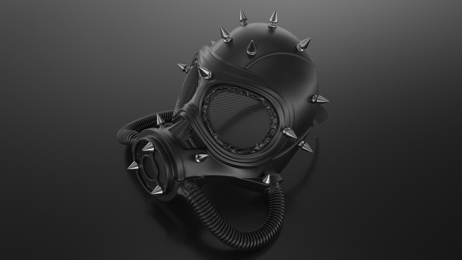 Steampunk Full Face Gas Mask Model - TurboSquid 1984555