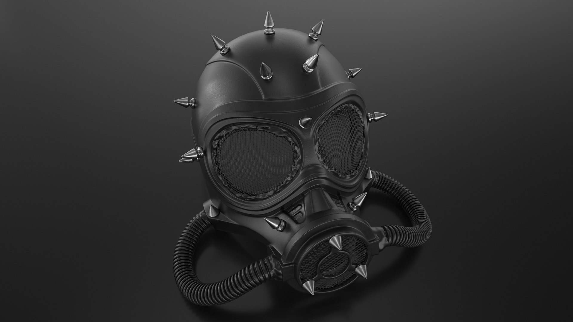 Steampunk Full Face Gas Mask Model - TurboSquid 1984555