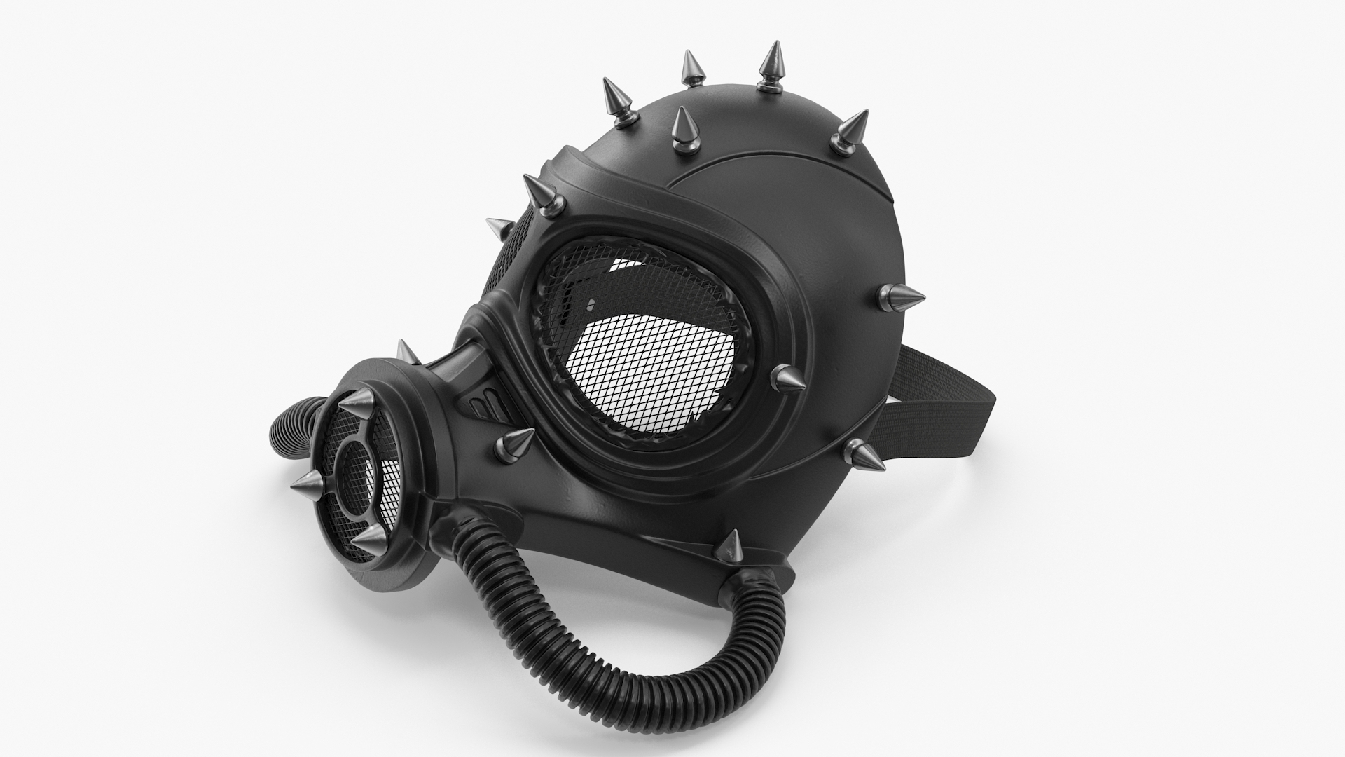 Steampunk Full Face Gas Mask Model - TurboSquid 1984555