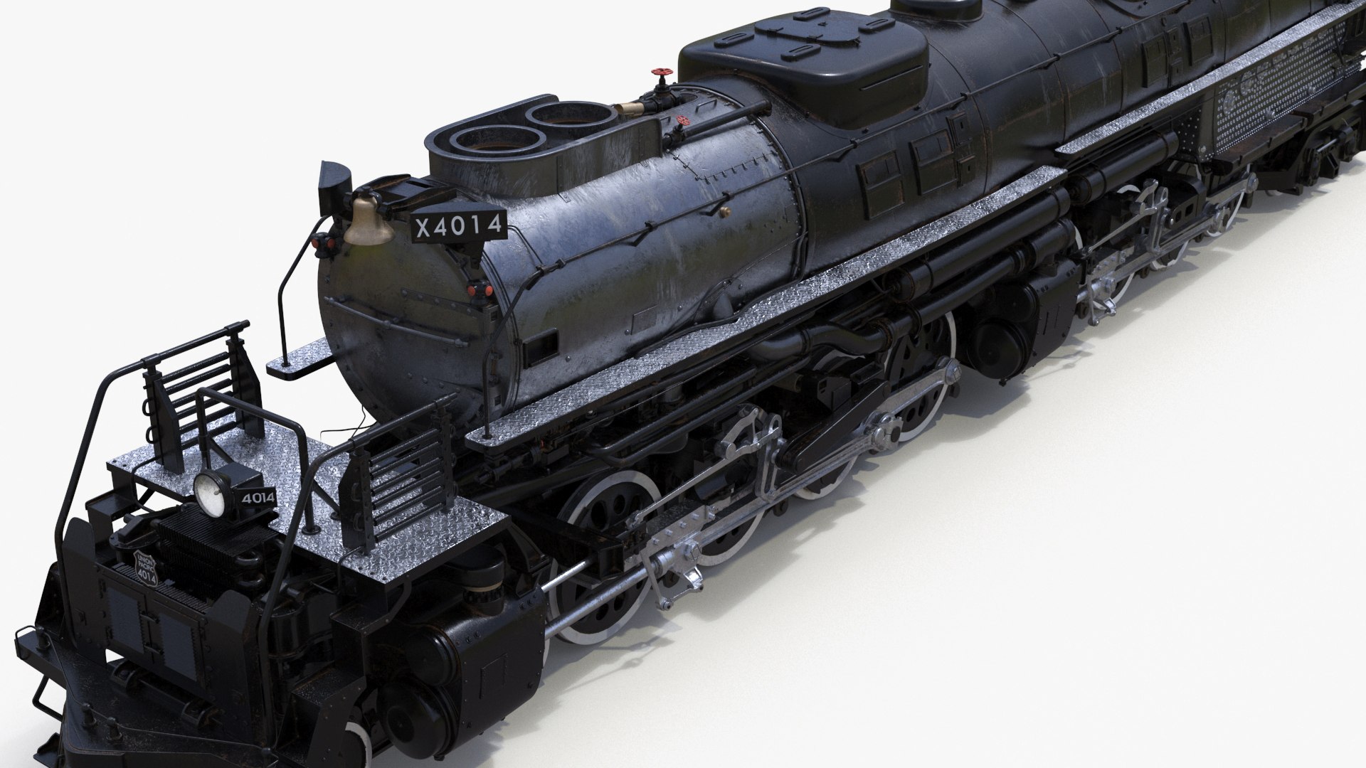 3D Locomotive Big Boy Rigged For Maya Model - TurboSquid 2319347