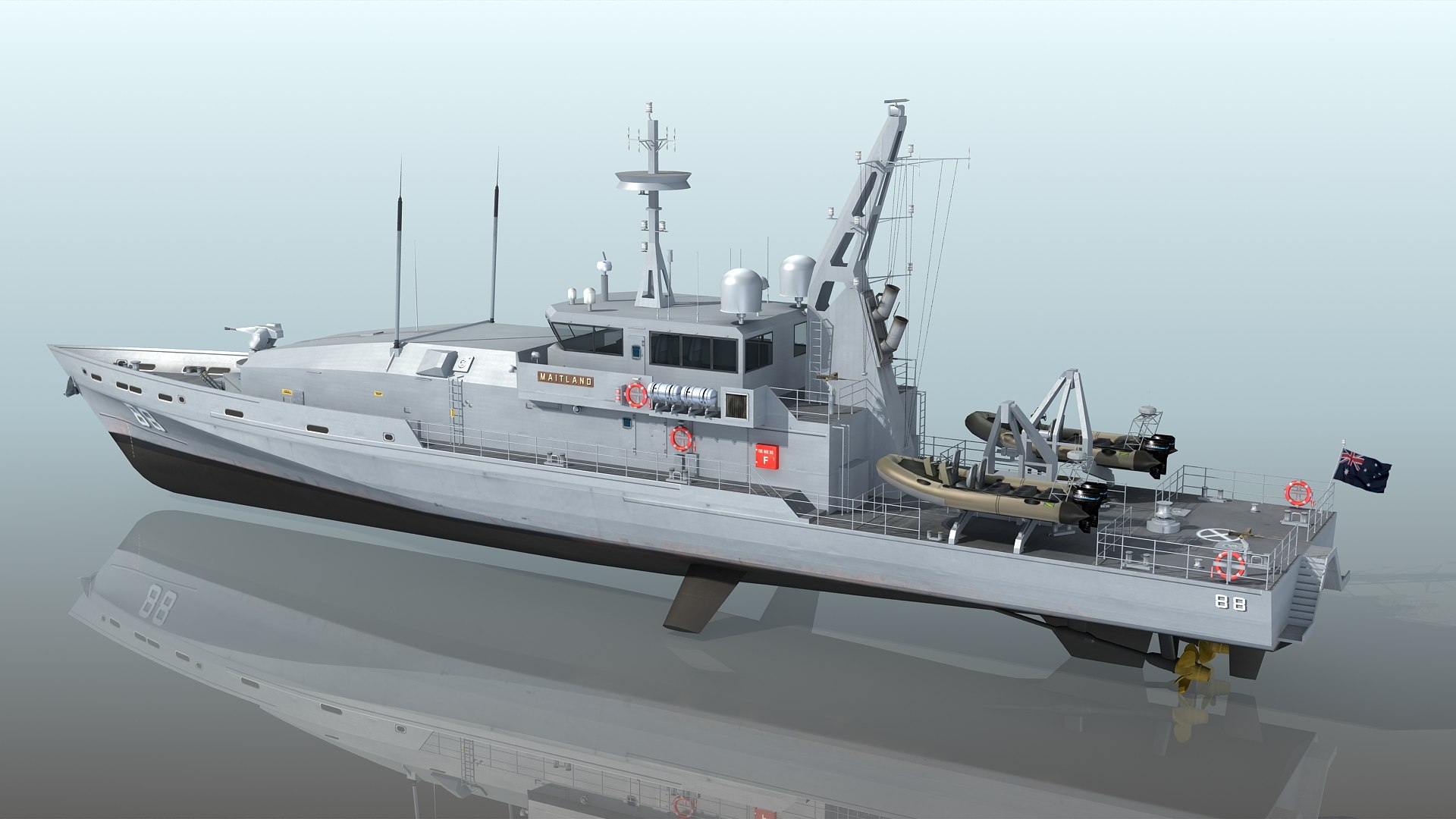 3D HMAS Maitland P88 Patrol Boat - TurboSquid 1906443