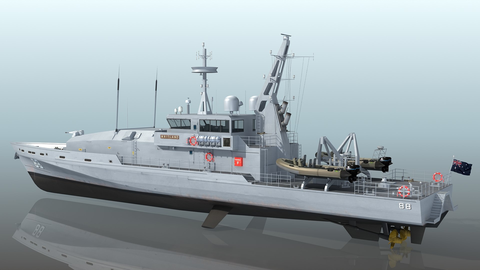 3D HMAS Maitland P88 Patrol Boat - TurboSquid 1906443