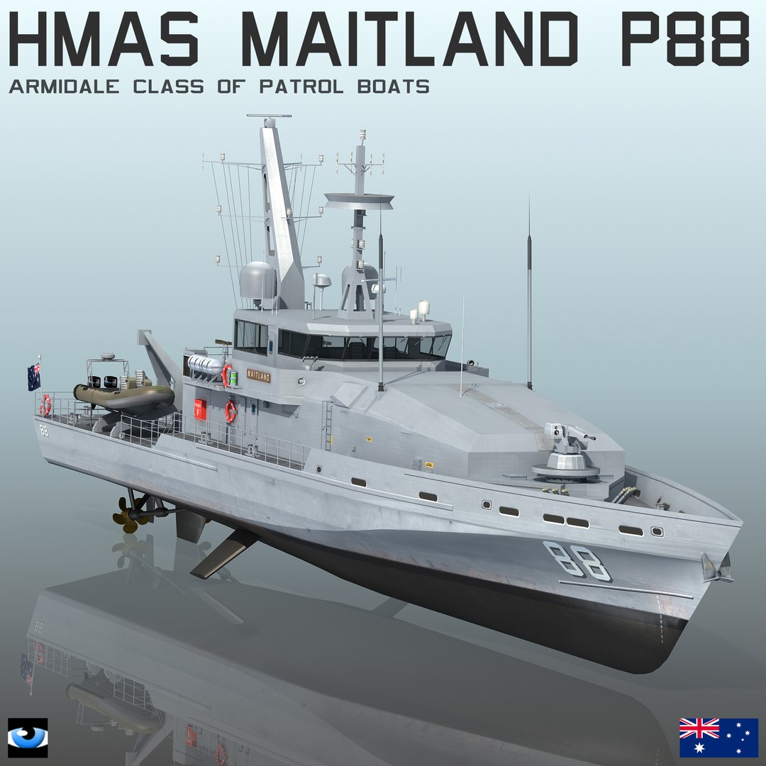 3D HMAS Maitland P88 Patrol Boat - TurboSquid 1906443