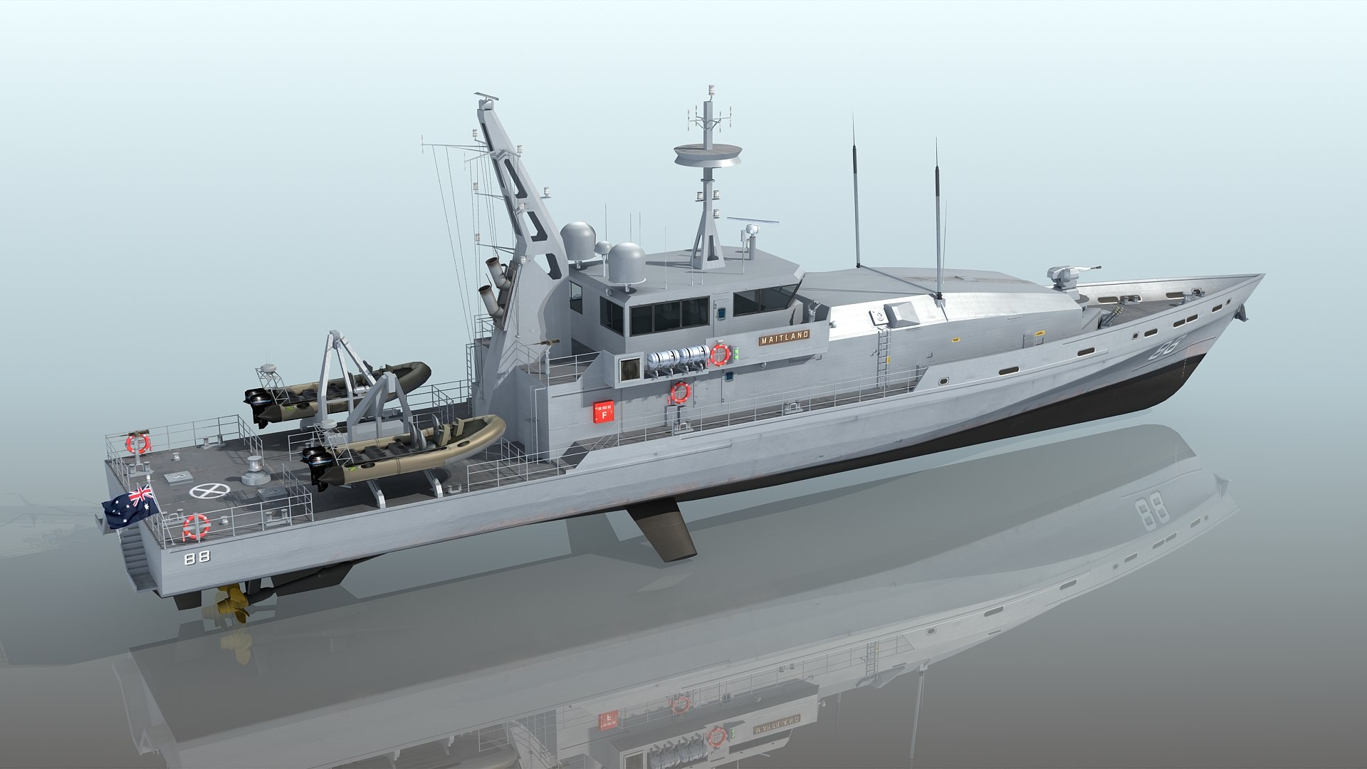 3D HMAS Maitland P88 Patrol Boat - TurboSquid 1906443
