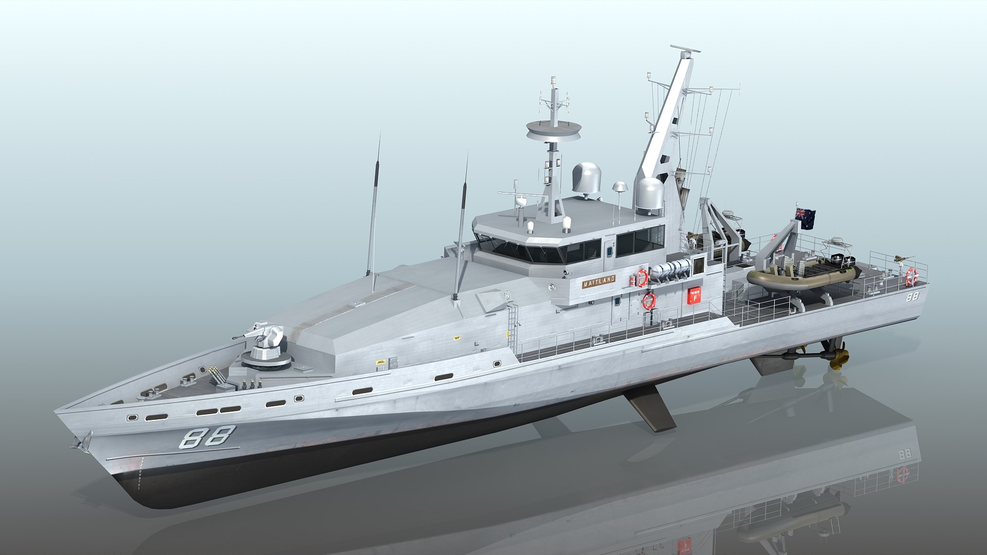 3D HMAS Maitland P88 Patrol Boat - TurboSquid 1906443