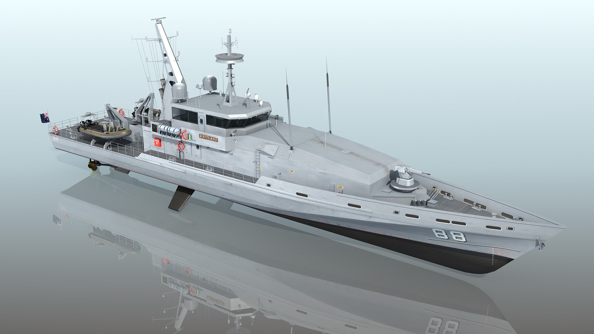 3D HMAS Maitland P88 Patrol Boat - TurboSquid 1906443