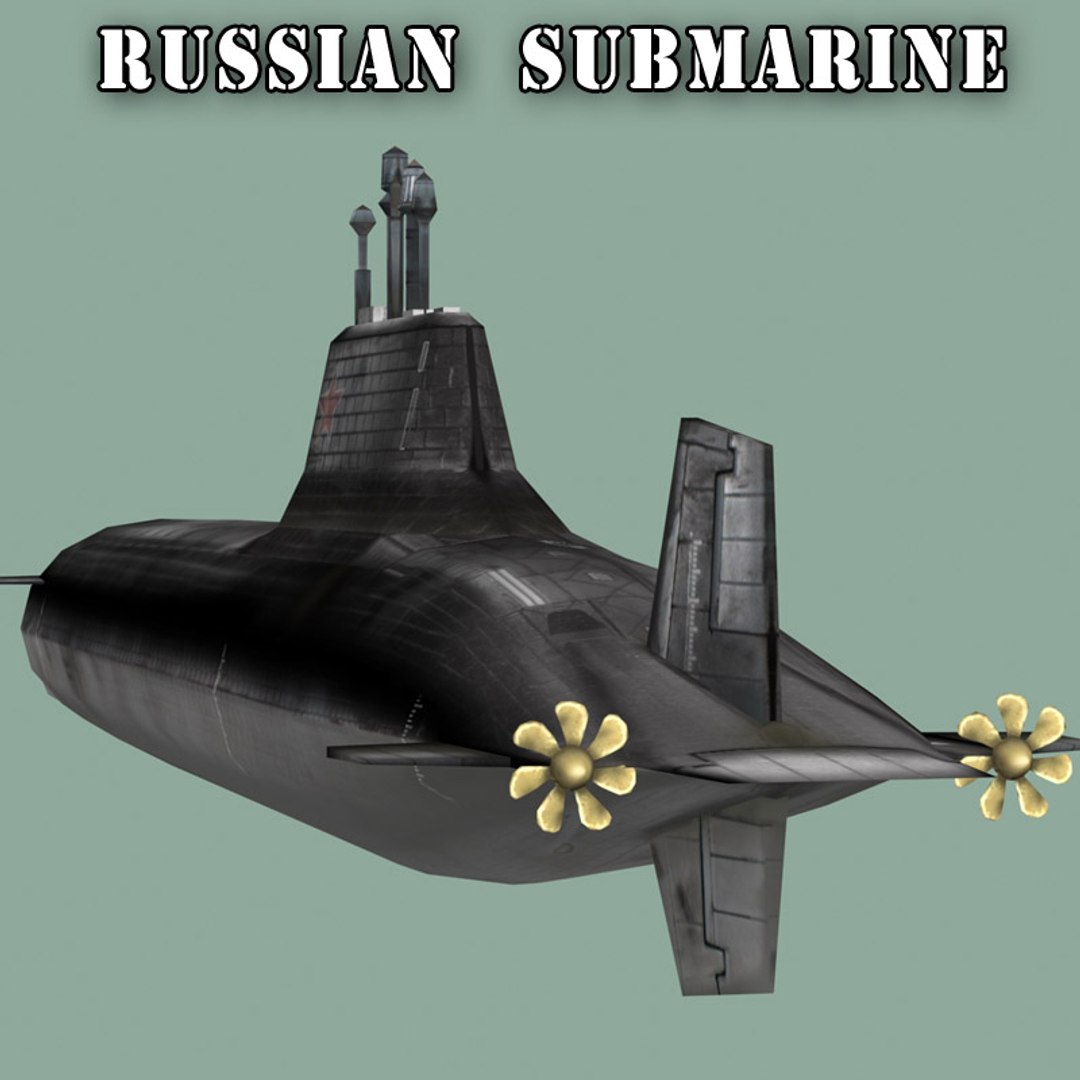 3d Model Nuclear Typhoon Class Submarine