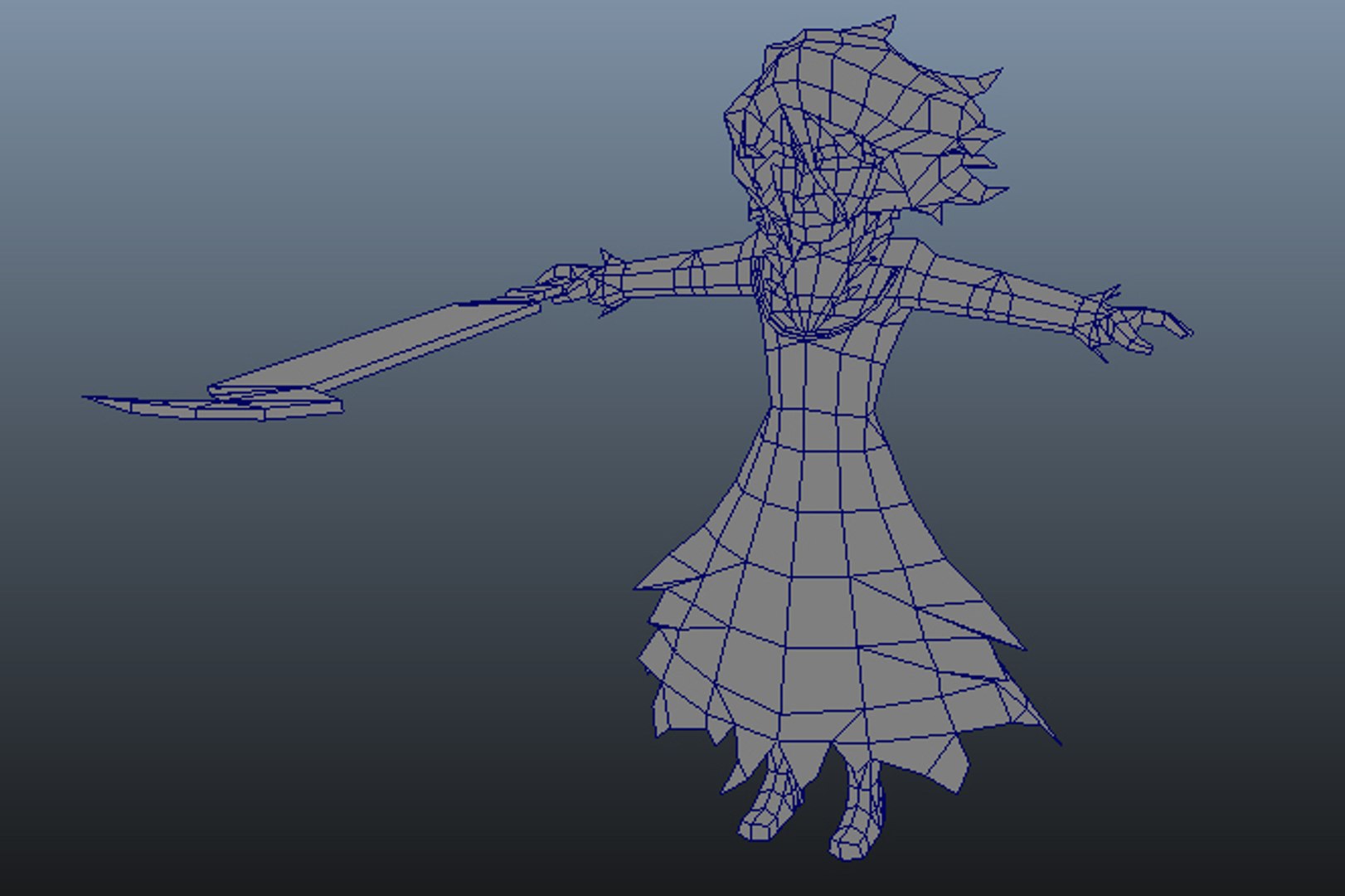 Zangetsu Bleach Anime Cartoon Character 3D Model - TurboSquid 1327686