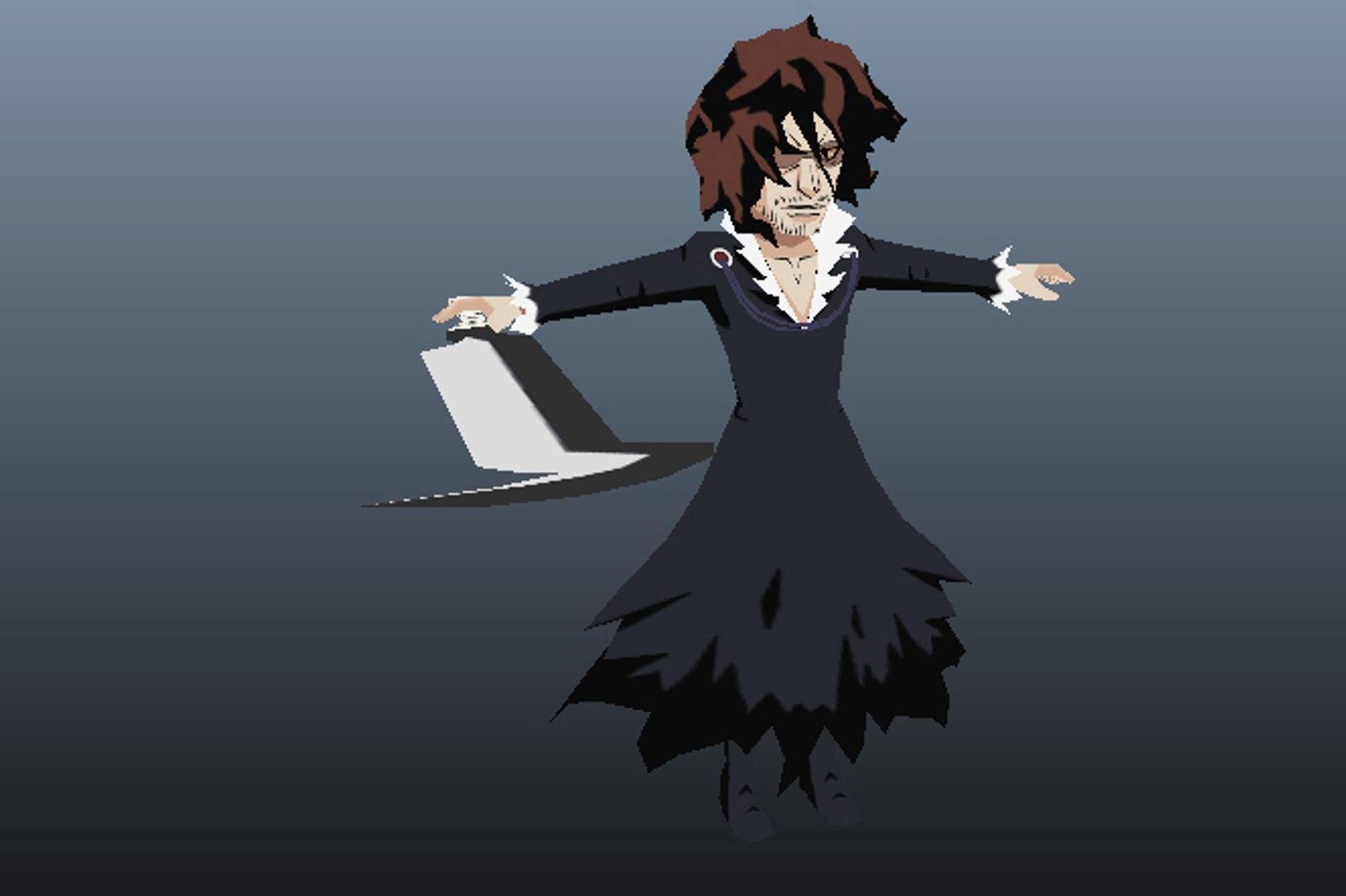 Zangetsu Bleach Anime Cartoon Character 3D Model - TurboSquid 1327686