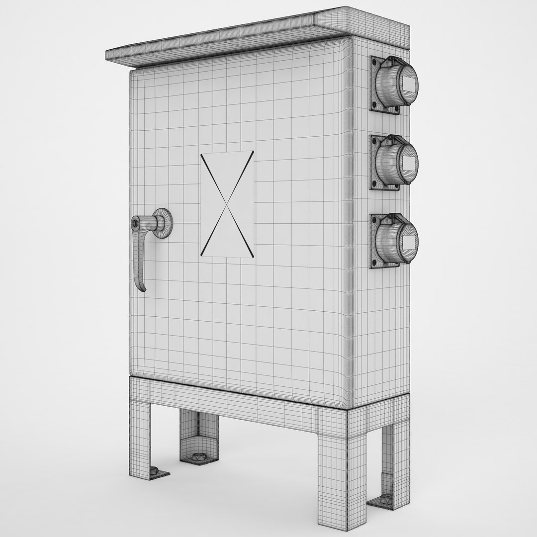 3D Outdoor Electrical Cabinet Model - TurboSquid 1444459