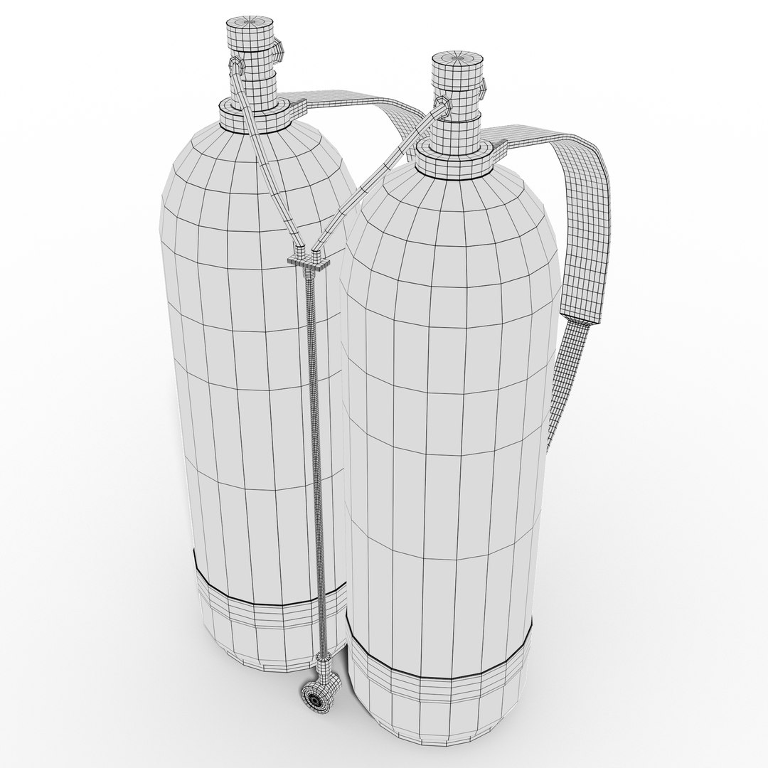 3D Oxygen Cylinder Model - TurboSquid 2063052
