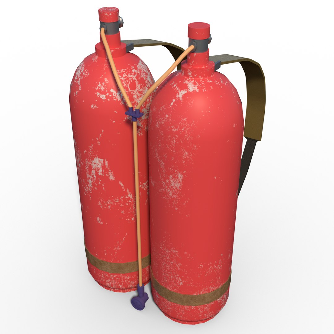3D Oxygen Cylinder Model - TurboSquid 2063052
