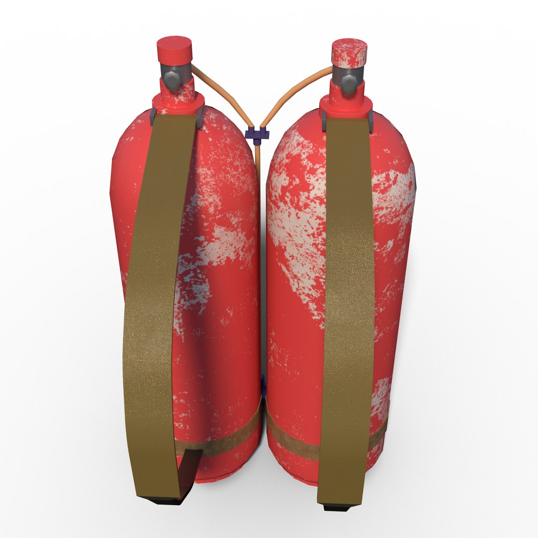 3D Oxygen Cylinder Model - TurboSquid 2063052