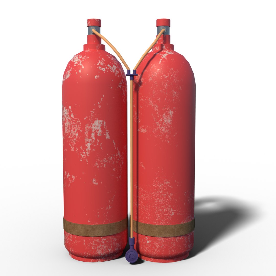 3D Oxygen Cylinder Model - TurboSquid 2063052