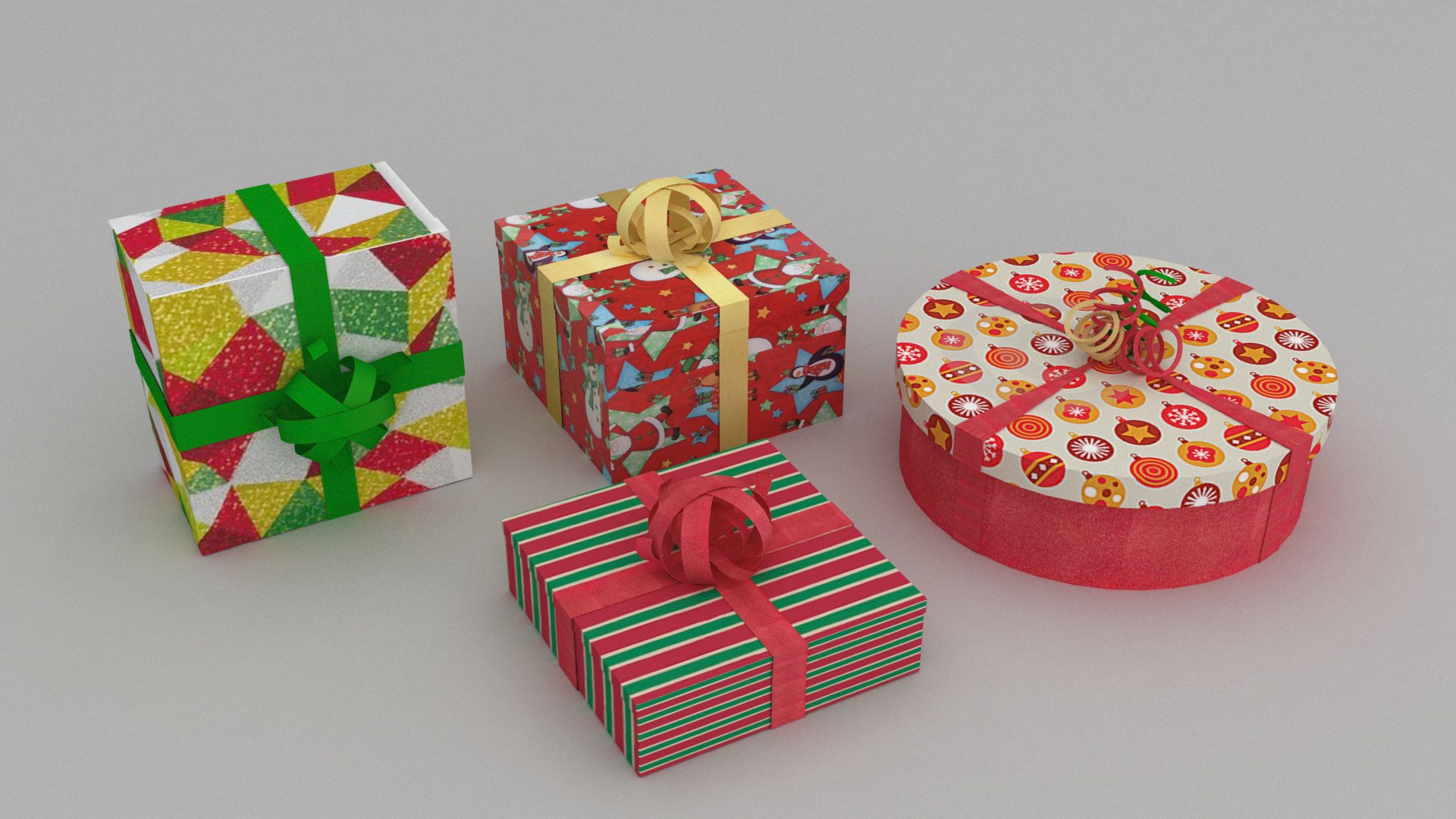 Christmas Gifts 3D Model - TurboSquid 1229547