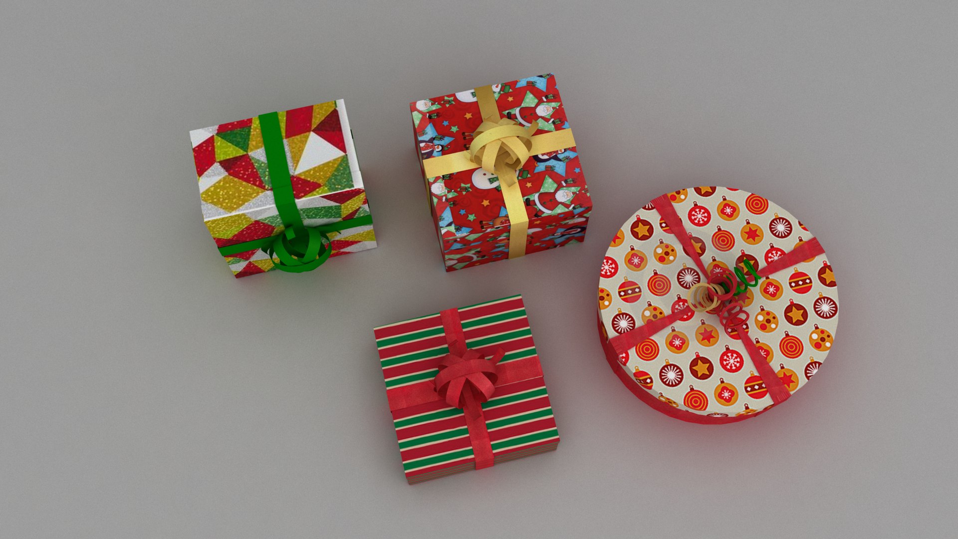 Christmas Gifts 3D Model - TurboSquid 1229547