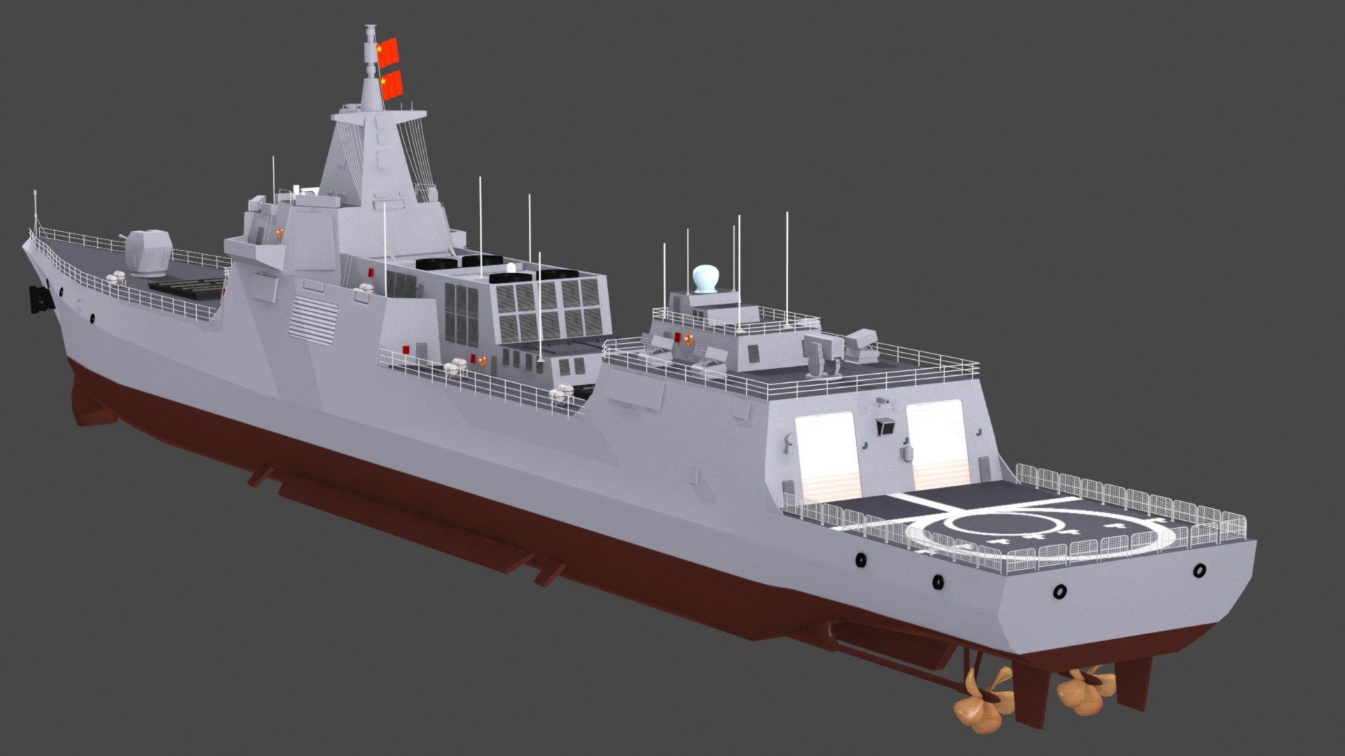 Chinese 055 Renhai Destroyer 3D Model - TurboSquid 1967277