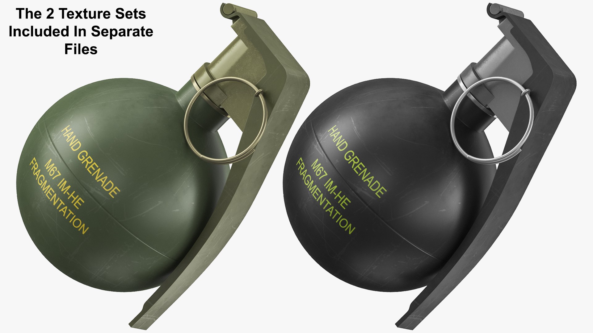 Hand Grenade 02 3D Model - TurboSquid 2100953