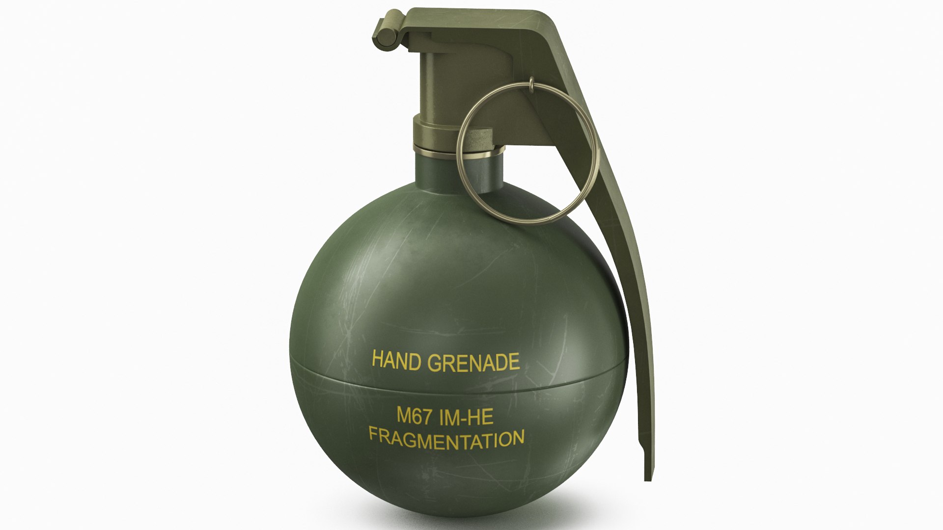 Hand Grenade 02 3D Model - TurboSquid 2100953