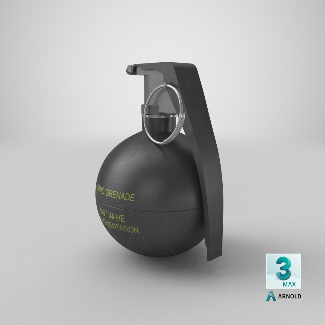 Hand Grenade 02 3D model - TurboSquid 2100953