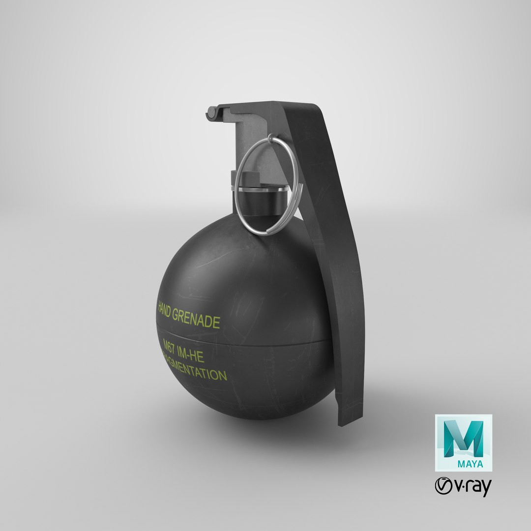 Hand Grenade 02 3D Model - TurboSquid 2100953