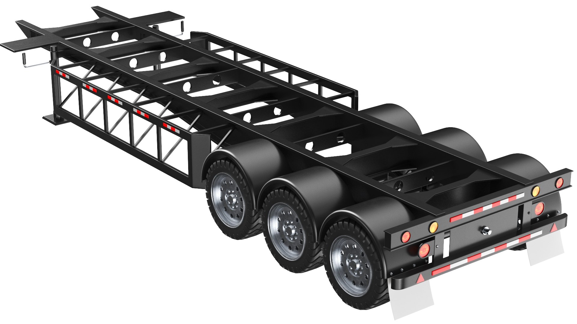 Detailed Container Trailer Model Turbosquid 2225865