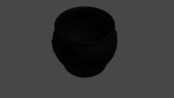 Black cauldron 3D model - TurboSquid 1385460