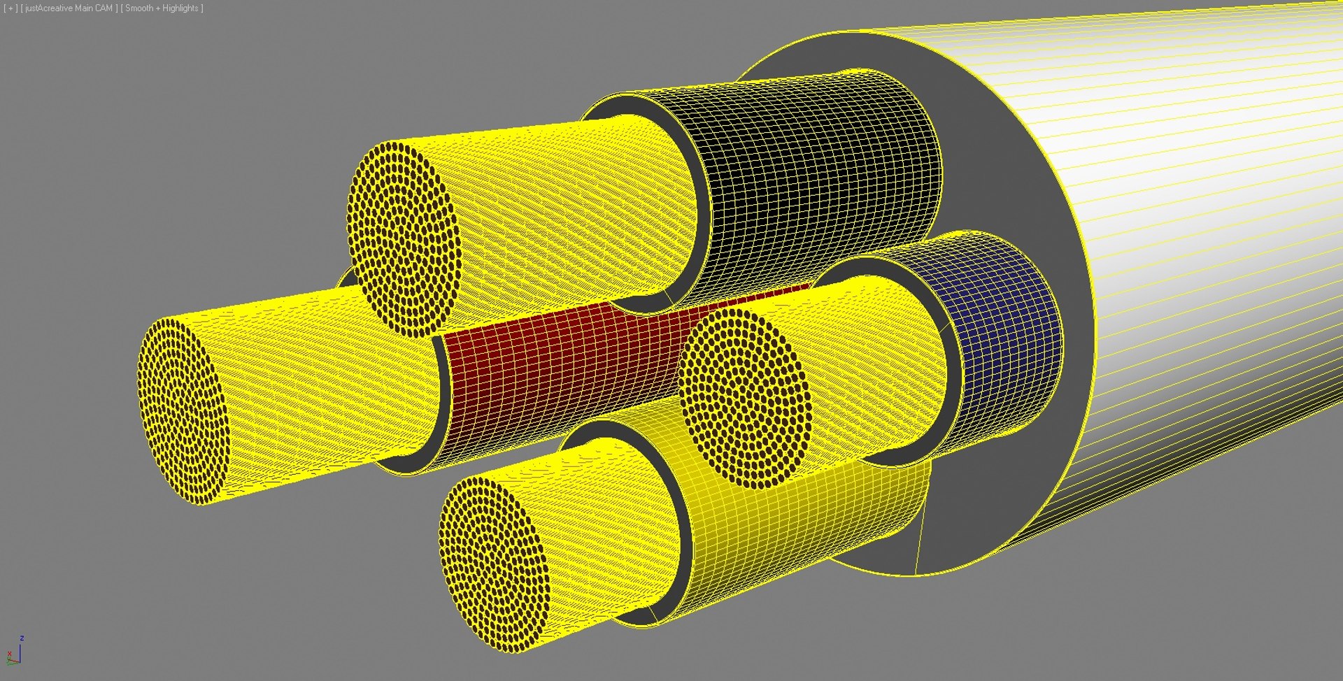 3d Max Electrical Cables Multi Core