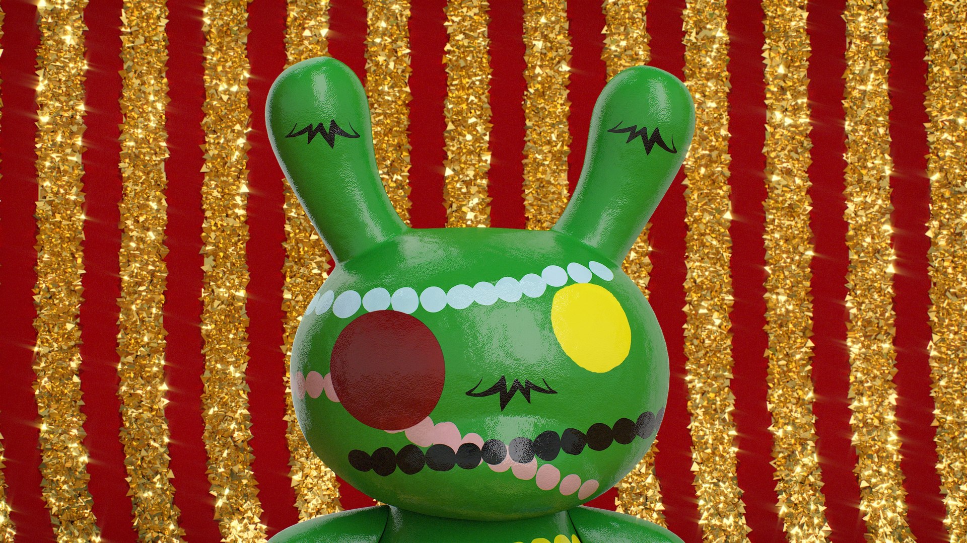 3D Kidrobot Christmas Tree 12 inch Christmas Set Dunny - TurboSquid 1825812