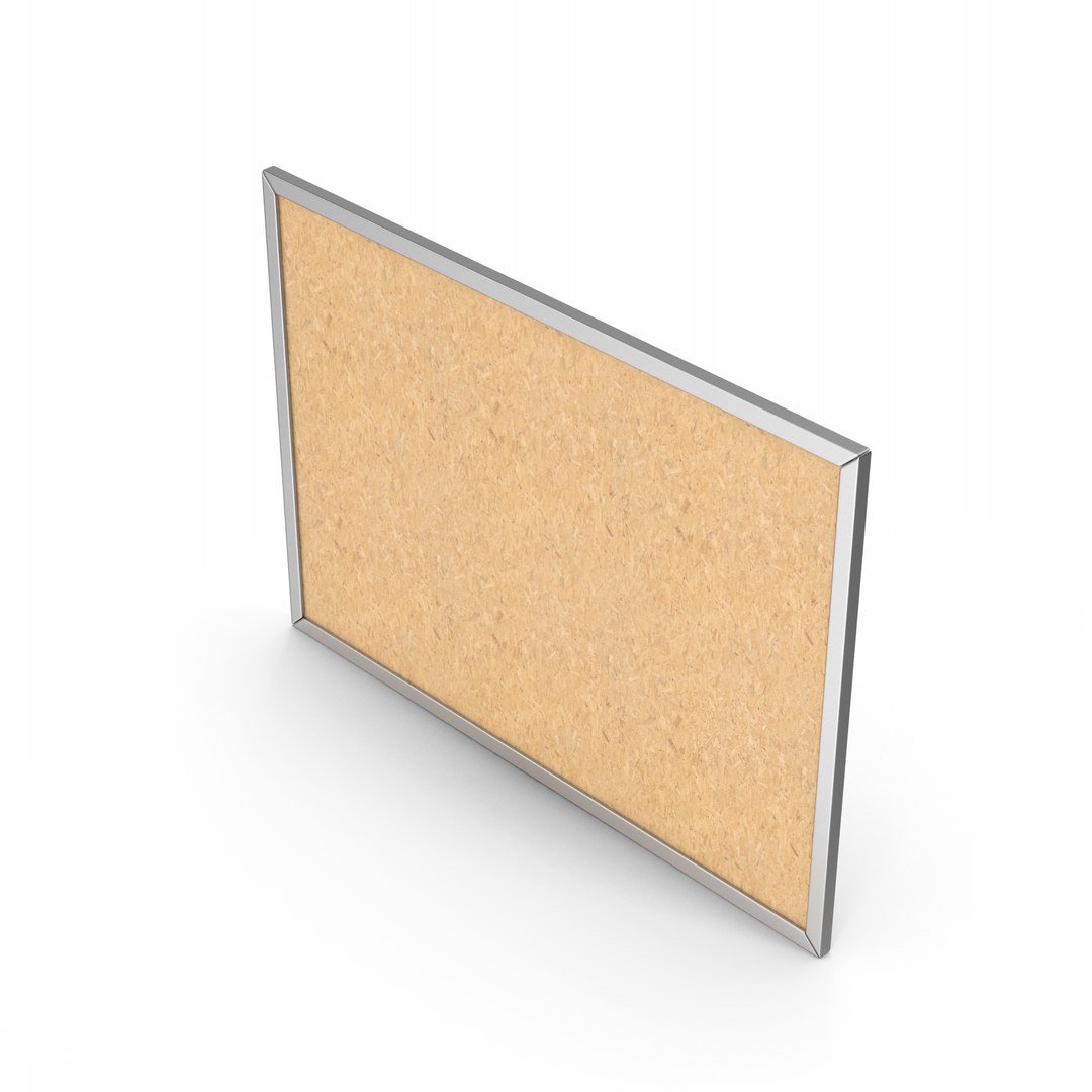 3D Model Pinboard With Sticky Notes - TurboSquid 1853965