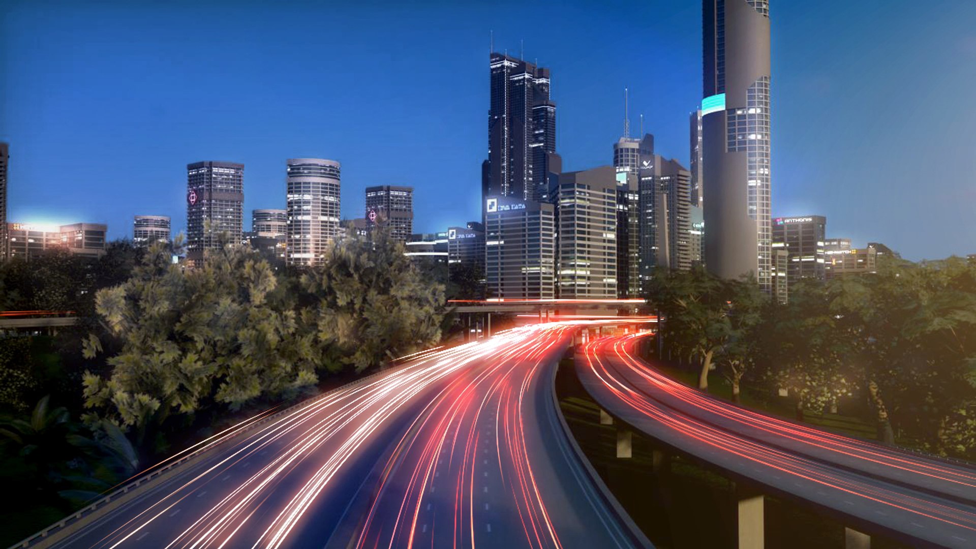 Freeway City Environment Road 3D - TurboSquid 1339703