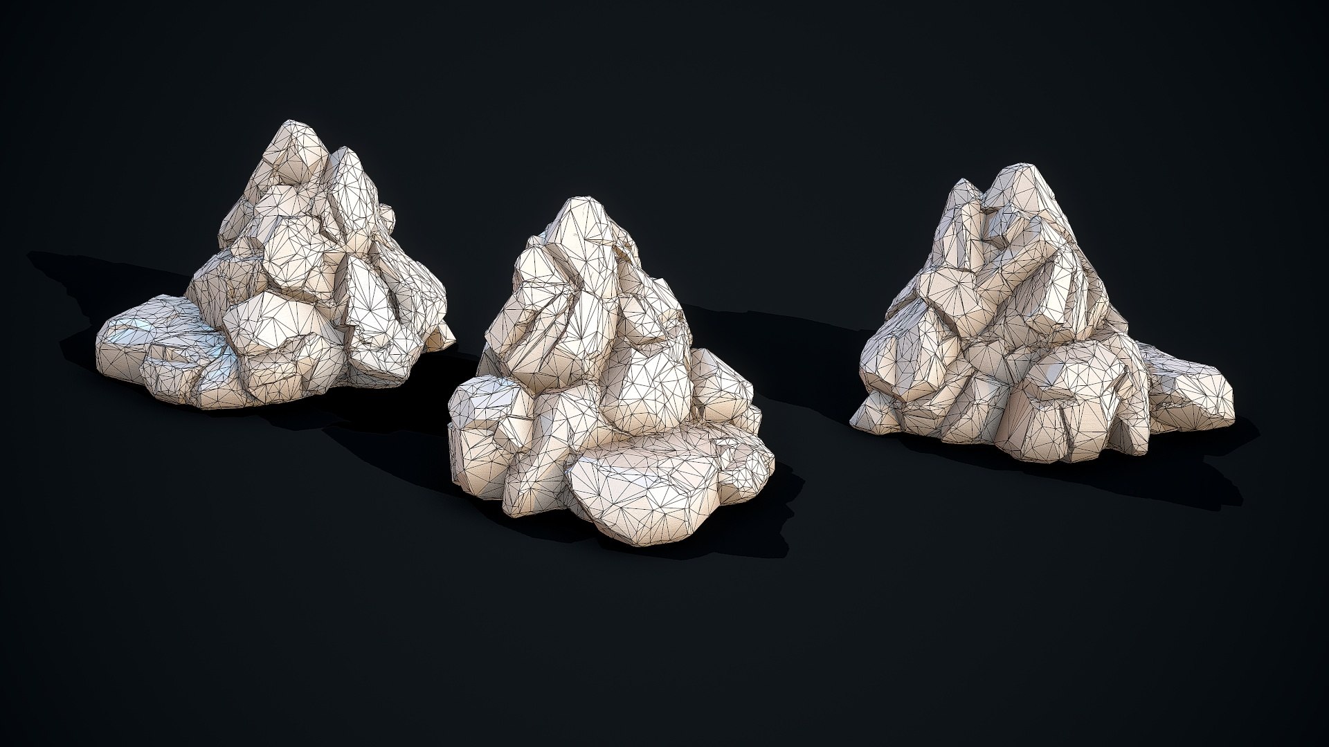 Stylized Gray Stone Moss 10 3D Model - TurboSquid 2135169