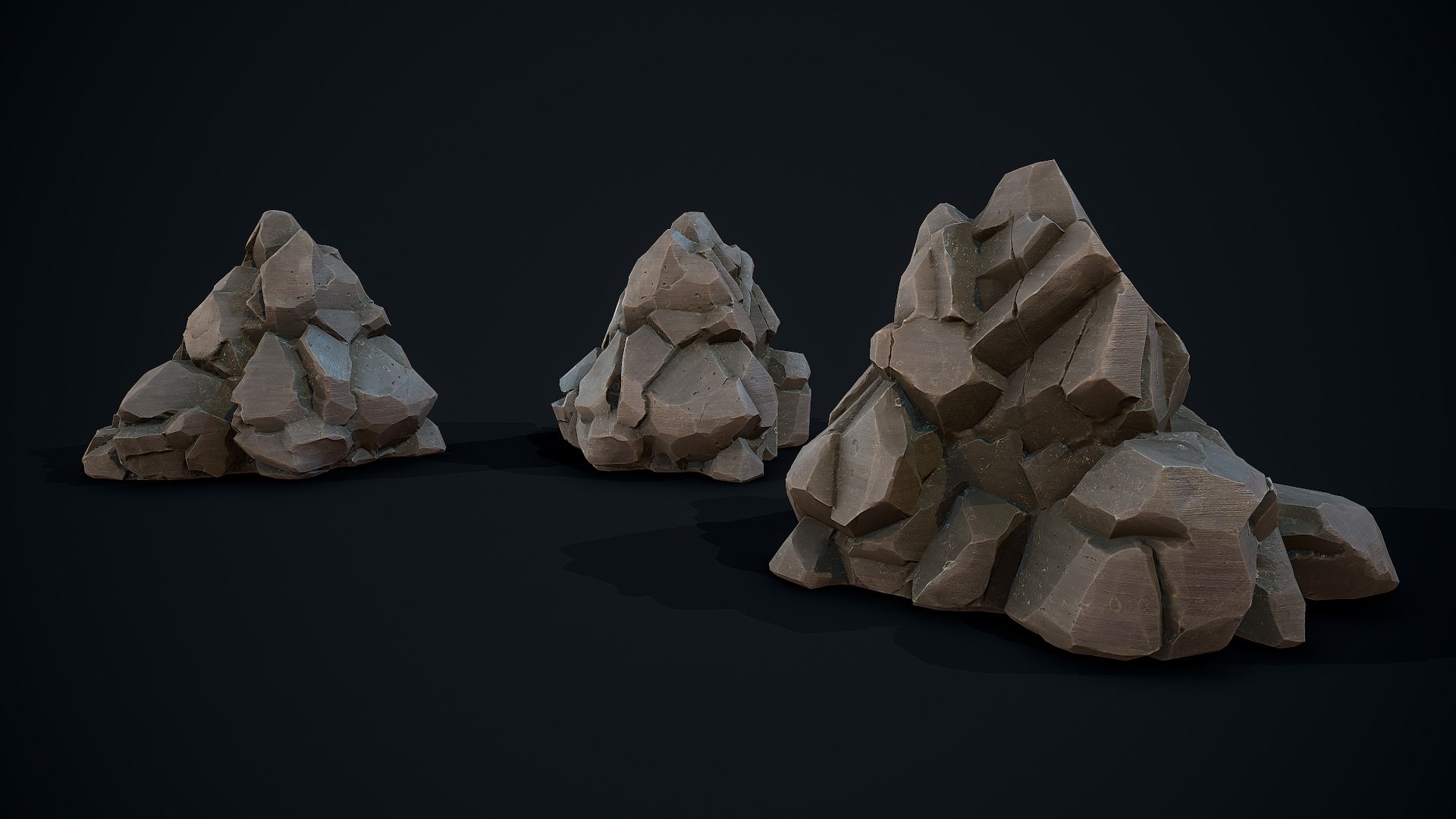 Stylized Gray Stone Moss 10 3D Model - TurboSquid 2135169