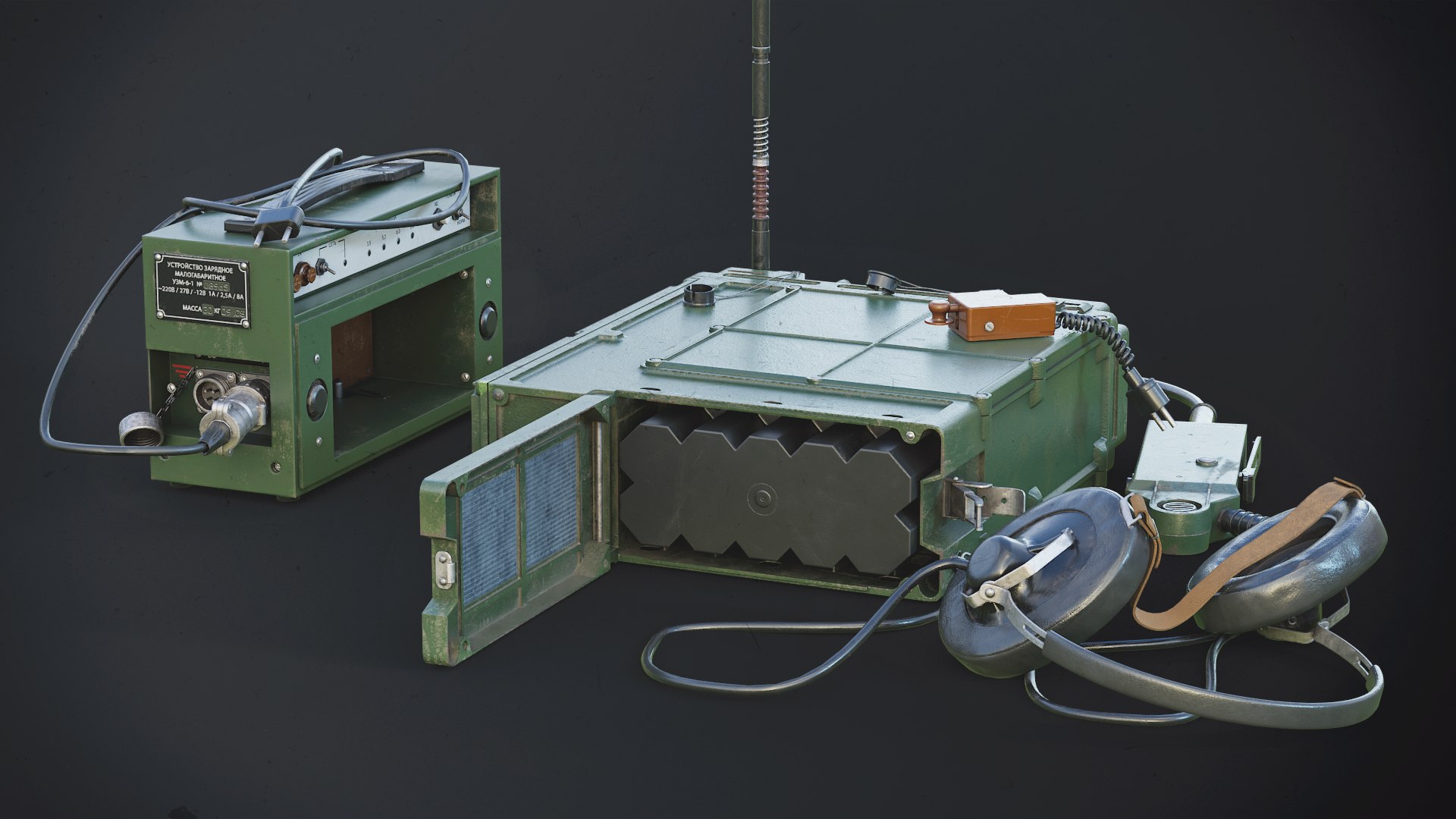 3D R-168 Radiostation GameReady LODs - TurboSquid 1931382