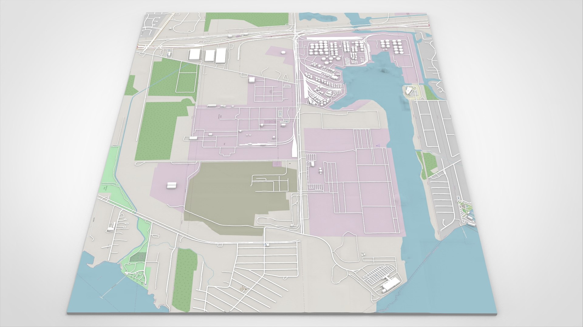 Free 3D The Barbours Cut Container Terminal Houston Texas USA Model ...